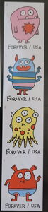 Stamp: Message Monster Strip (United States of America(Message Monsters ...