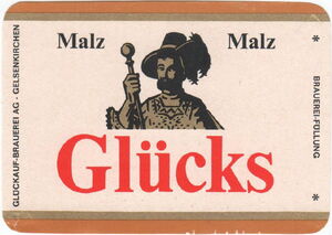 Drink Label: Glücks Malz (Glückauf Brauerei Gelsenkirchen, Germany ...