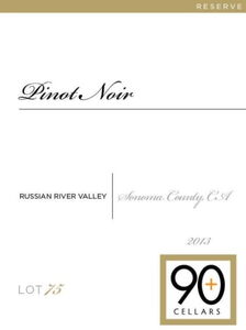 Drink Label: 90+ Cellars Reserve Russian River Pinot Noir (90+ Cellars ...