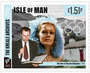 Stamp: Nigel Kneale Publishes The Year of the Sex Olympics, 1968 (Isle ...