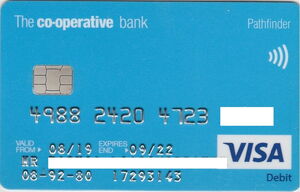 Bank Card: Visa Pathfinder (The Cooperative Bank, United Kingdom of ...