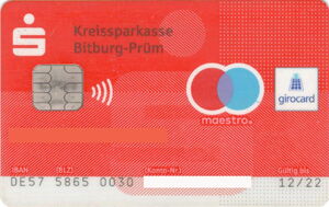 Bank Card: Kreissparkasse-Bitburg-Prum-Maestro 09-17 (Kreissparkasse ...