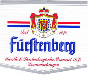 Drink Label: Furstenberg (Fürstlich Fürstenbergische Brauerei GmbH & Co ...