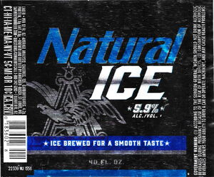 Drink Label: Natural Ice (Anheuser-Busch InBev, United States of ...