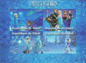 Stamp: Frozen (Chad: Illegal Stamps(Frozen (2014)) Col:TD 2014-87