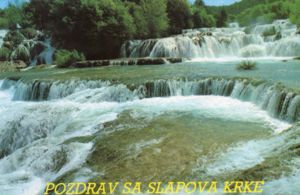 Postcard: Slapovi Krke (Yugoslavia(_ National Park Krka - Waterfalls ...
