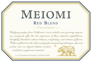 Drink Label: Meiomi Red Blend California (Meiomi Wines, United States ...