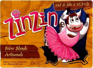Drink Label: Zinzin (Brasserie De Sutter, FranceCol:FR-BEER-006358
