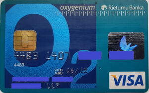 Bank Card: Oxygenium (Rietumu Banka, LatviaCol:LV-VI-0042.03