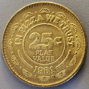 Token: Chuck E. Cheese 1981 Salt Lake City Brass Token (United States ...