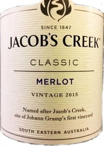 Drink Label: Jacob's Creek Classic Merlot (Gramp & Sons, AustraliaCol ...