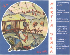 Drink Label: Martin Benka (Banský Pivovar-Damáci Pivovar Jaroslav Ivan ...