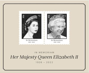 Stamp: Queen Elizabeth II Memorial Tribute (Pitcairn Islands(Queen ...