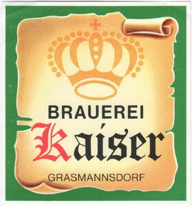 Drink Label: Brauerei Kaiser (Brauerei Kaiser Grasmannsdorf, Germany ...