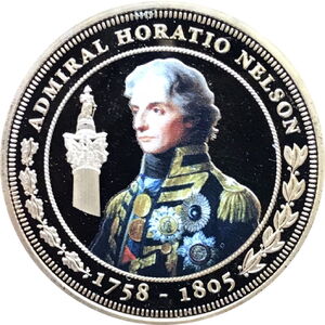 Coin: 1 Crown (Admiral Horatio Nelson 1758-1805) (Tristan da Cunha ...