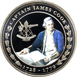 Coin: 1 Crown (Captain James Cook 1728-1779) (Tristan da Cunha(TCC002 ...