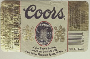 Drink Label: Coors (Coors Brewing Co., United States of AmericaCol:US ...