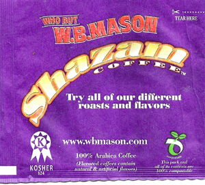 Food Label: W.B.Mason Shazam French Roast (W.B.Mason, United States of ...
