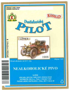 Drink Label: Konrad Pilot (Pivovar Vratislavice n. N. /closed/, Czech ...
