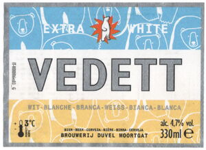Drink Label: Vedett Extra White, Extra Friendship (Duvel Moortgat ...