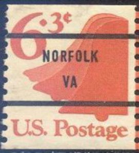 Stamp: Liberty Bell (United States of America(Definitives 1973-1974) Mi ...