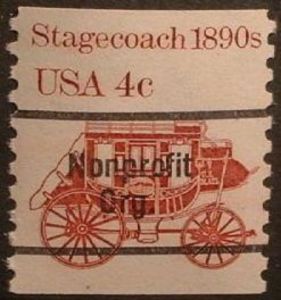 United States of America: Stagecoach 1890s, 1982 : US$ 0.15 from Whitby ...