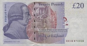 Banknote: 20 Pounds (United Kingdom of Great Britain & Northern Ireland ...