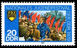 Stamp: Rally of the FDJ (Germany, Democratic Republic (DDR)) (National ...