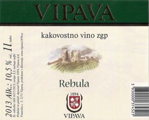 Drink Label: Rebula (Agroind Vipava 1894, Vipava d.d., SloveniaCol:SI ...