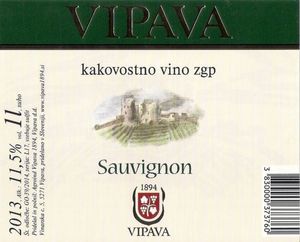 Drink Label: Sauvignon (Agroind Vipava 1894, Vipava d.d., SloveniaCol ...