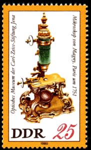 Stamp: Magny-Microscope (1751) (Germany, Democratic Republic (DDR ...