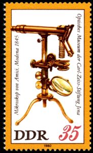 Stamp: Amici Microscope (1845) (Germany, Democratic Republic (DDR ...
