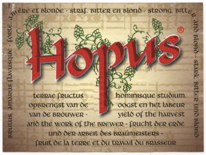 Drink Label: Hopus (Brouwerij Lefebvre, BelgiumCol:BE-BEER-028535