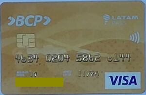 Bank Card: BCP - Latam Pass (BCP - Banco de credito, PeruCol:PE-VI-0030.02