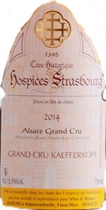 Drink Label: Cave Historique Hospices Strasbourg Grand Cru Kaefferkopf ...
