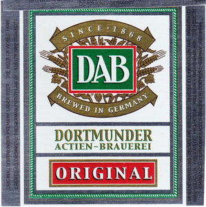 Drink Label: DAB Dortmunder Original (Dortmunder Actien Brauerei ...