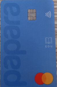 Bank Card: Edu Card (Papara Elektronik Para, Türkiye (Turkey)Col:TR-MC-0650