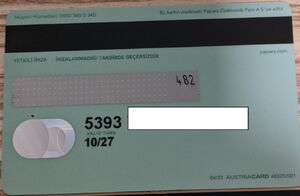 Bank Card: Teal Card (Papara Elektronik Para, Türkiye (Turkey)Col:TR-MC ...