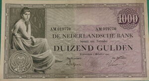 Banknote: 1,000 Gulden (Netherlands(1924-1938 Issue) Wor:P-48a.3