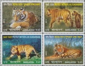 Stamp: Bengal Tiger (Panthera tigris tigris) (BangladeshMi:BD 1134A ...