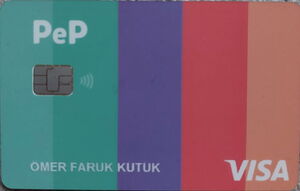 Bank Card: PeP Colorful (Paladyum A.Ş., Türkiye (Turkey)Col:TR-VI-0634