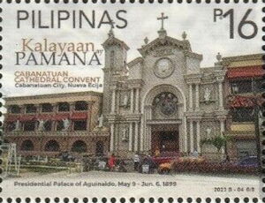 Stamp: Cabanatuan Cathedral Convent, Cabanatuan (Philippines(Historic ...