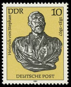 Stamp: H. Stephan (Germany, Democratic Republic (DDR)) (Heinrich von ...
