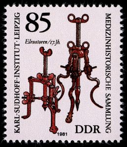 Stamp: Elevators (17th century) (Germany, Democratic Republic (DDR ...