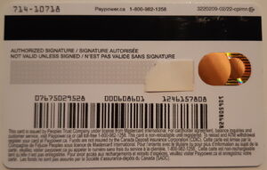 Bank Card: Paypower (Peoples Trust Company, CanadaCol:CA-MC-0036