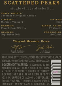 Drink Label: Scattered Peaks Morisoli Cabernet Sauvignon (Scattered ...