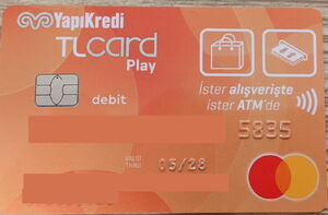 Bank Card: TLCard Play (Yapi Kredi Bankasi, Türkiye (Turkey)Col:TR-MC-0656
