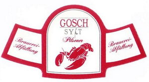 Drink Label: Gosch Pilsener (Dortmunder Stifts-Brauerei Carl Funke ...