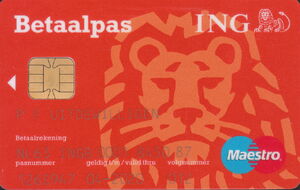 Bank Card: Betaalpas (ING Bank, NetherlandsCol:NL-MS-0021.04
