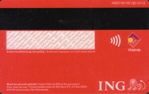 Bank Card: Betaalpas (ING Bank, NetherlandsCol:NL-MS-0021.05